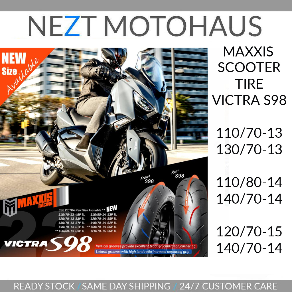 MAXXIS RACING VICTRA S98 SCOOTER SKUTER TAYAR TYRE NMAX / NVX / XMAX ...