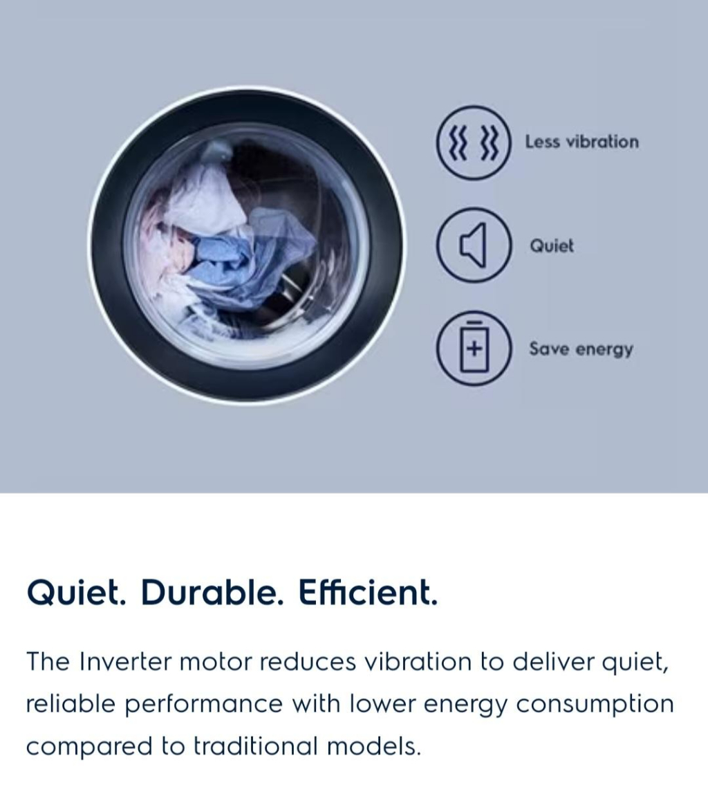 [Combo] Electrolux Inverter Front Load Washer 10KG EWF1042Q7WB ...