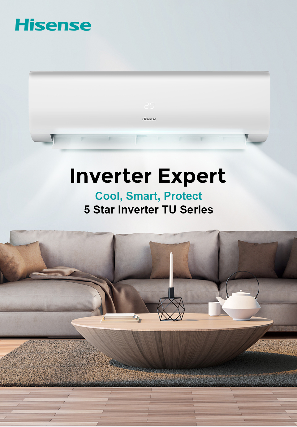[FREE Shipping] Hisense Non-Inverter 1.0HP AC - AN09CBG / 5 STAR ...