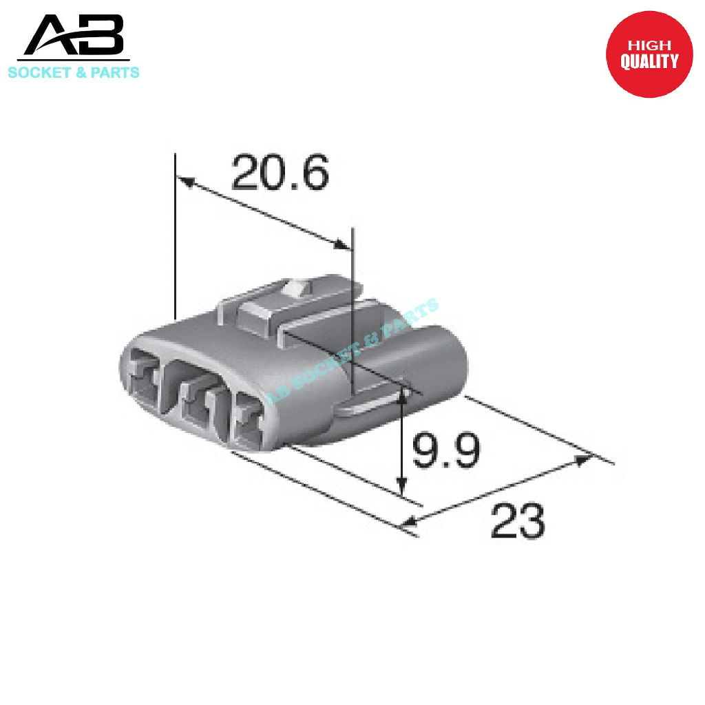 3 Pin Perodua Myvi Lagi Best Icon Alza Reverse Sensor Socket Connector ...