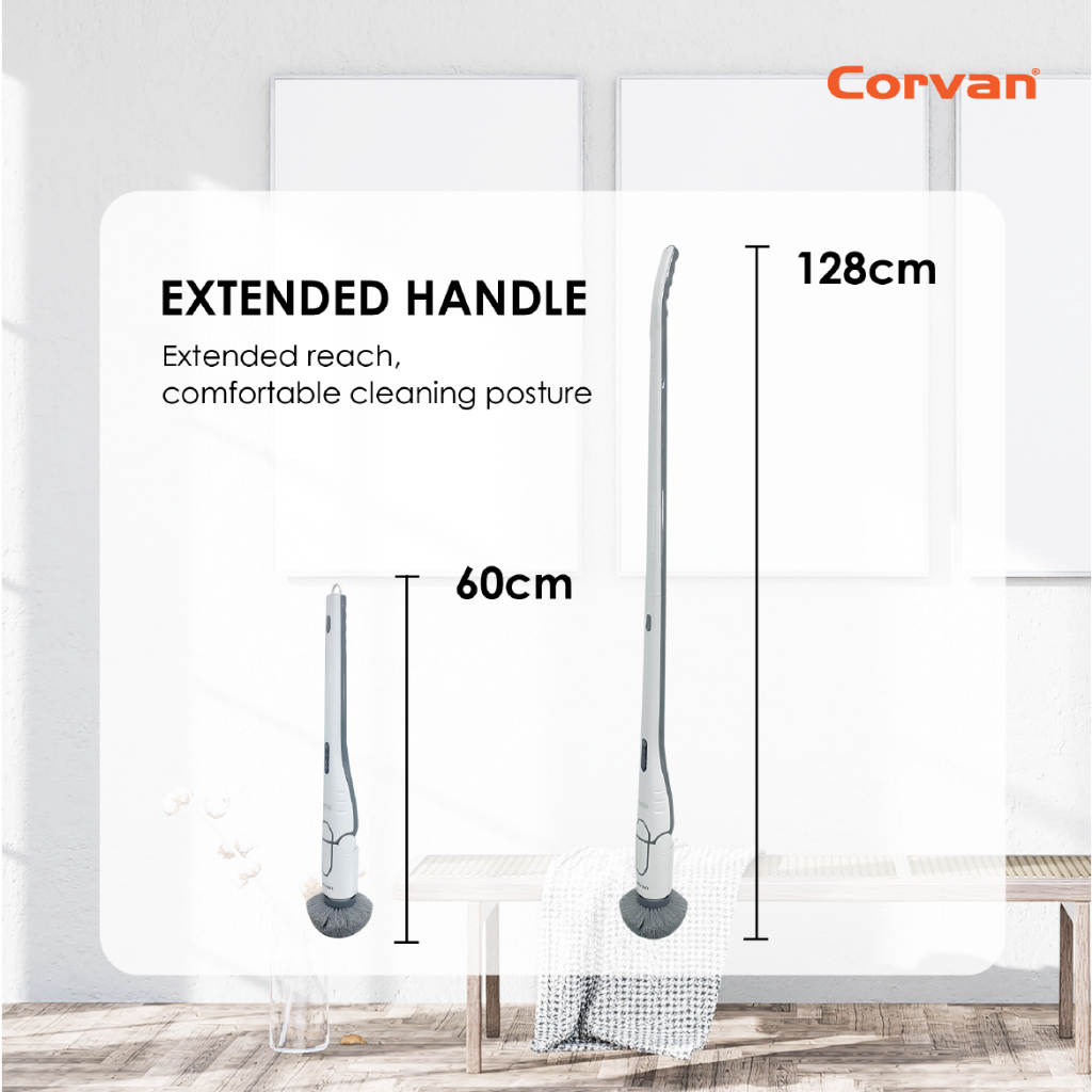 Corvan P8/P8Pro Electric Cleaning Brush | Power Scrubber | 65kgf.cm ...