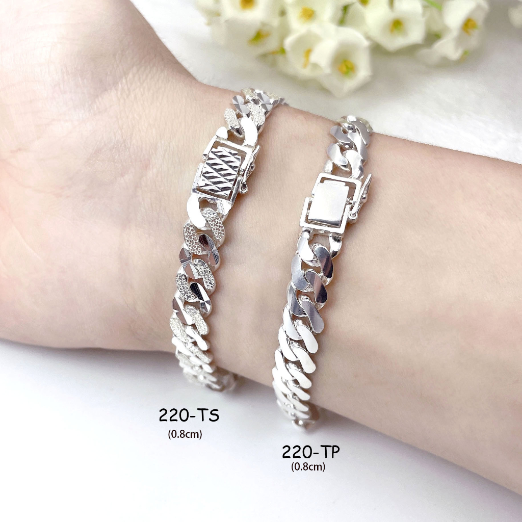 💥PROMO💥#HBG220 - 0.8cm Silver 925 Bangle - Gelang Tangan Perak 925 ...
