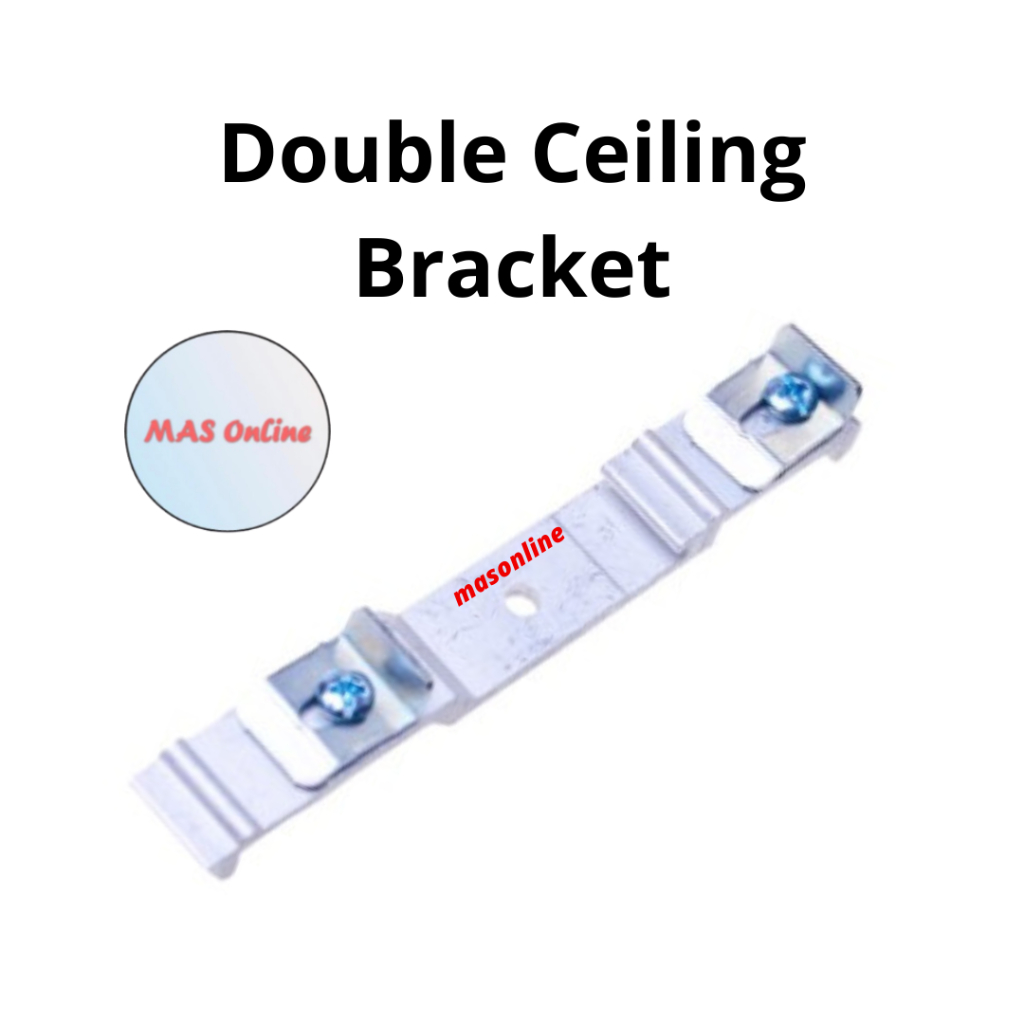 DOSO Super Curtain Double Ceiling Bracket A / Kaki Langsir Aluminium ...