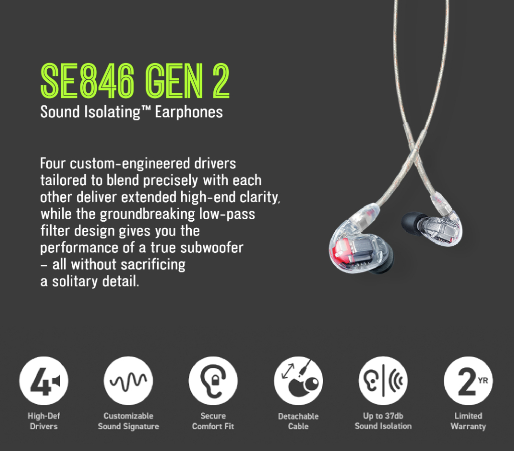 Shure SE846 PRO Professional Sound Isolating™ Earphones | Shopee Malaysia