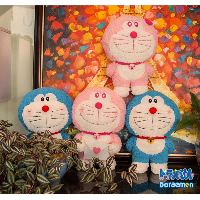 (Ready Stock) 25cm Doraemon Doll Plush Toys Pink Doraemon Stuffed Toys ...