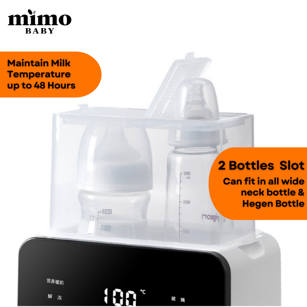 Mimo Baby Smart Sleek AI Milk Warmer & Sterilizer, Fast Warming & AI ...