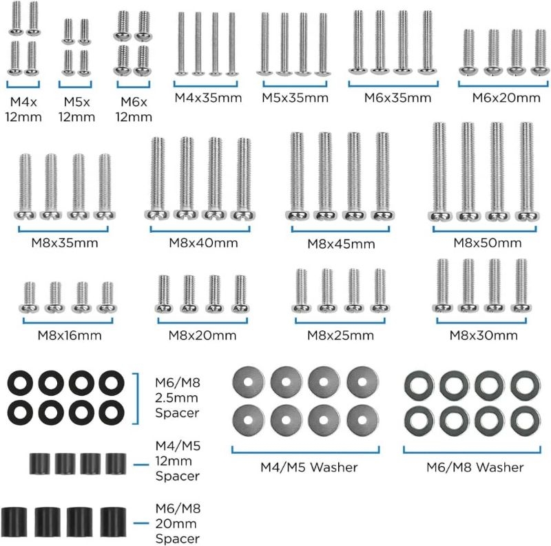 Prism Samsung Sony Lg Vesa Screws Led TV Mounting Hardware Kit ...