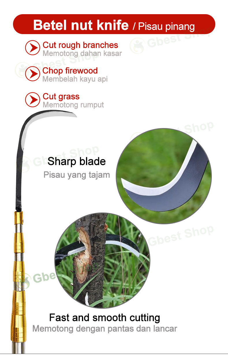 6/7 Meter Telescopic Fruit Picker High Pruning Branch Shear Saw Tree Cutter Fruit picking bag ...