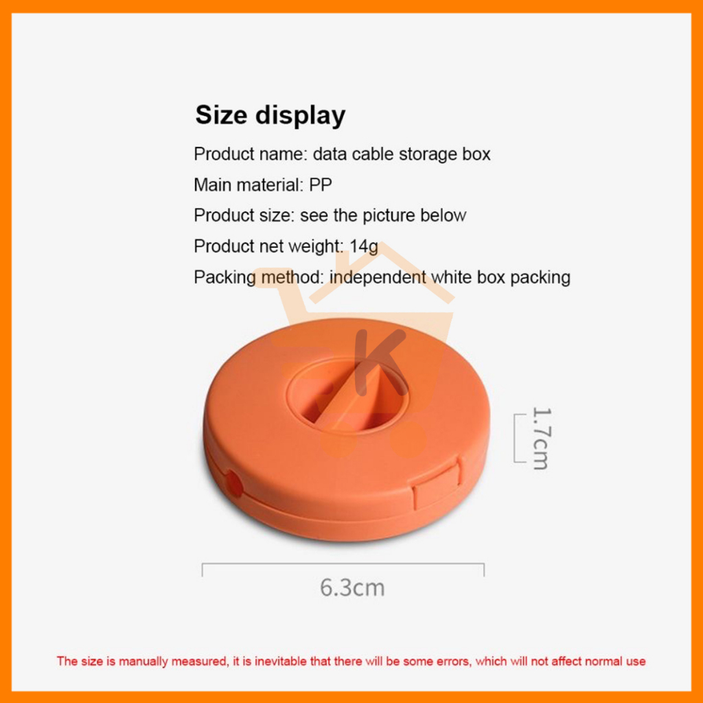 【K-Home】Macaron Rotatable Round Earphone Winder/ Protective Wire Cable ...