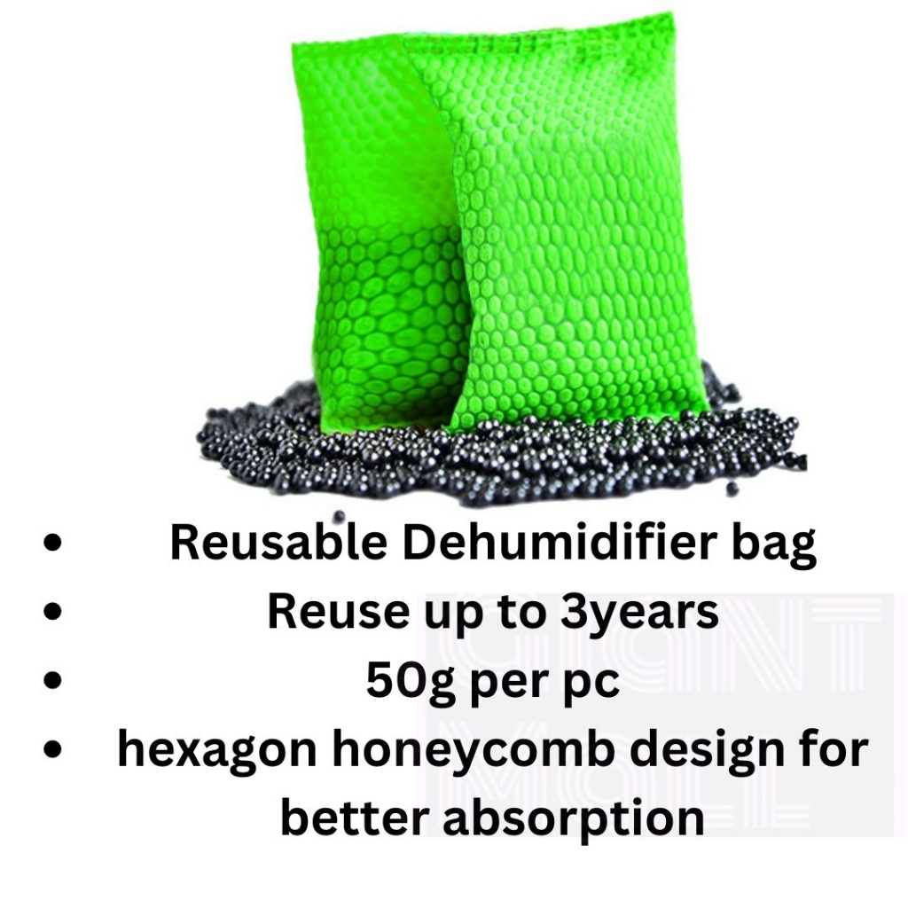 Reusable Dehumidifier Bag Moisture Absorber Mildew Drying Agent ...
