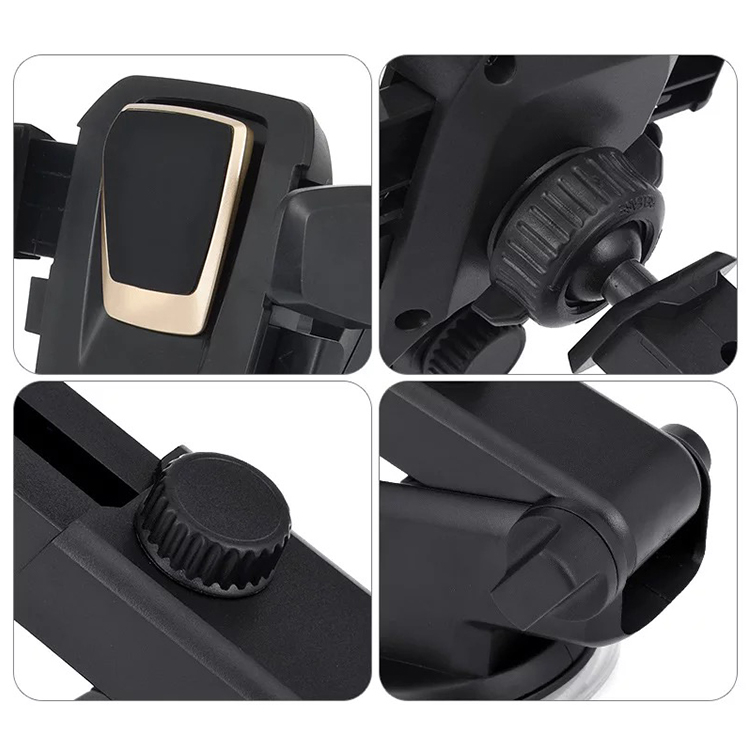 360 Degree Rotating Multi-surface Silicone Sucker Adjustable Car Phone Holder Long Neck One ...