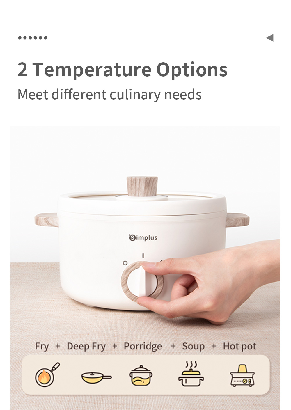 Simplus Ceramic Coating Multi Electric Cooker With Steamer (1.5L/300W ...