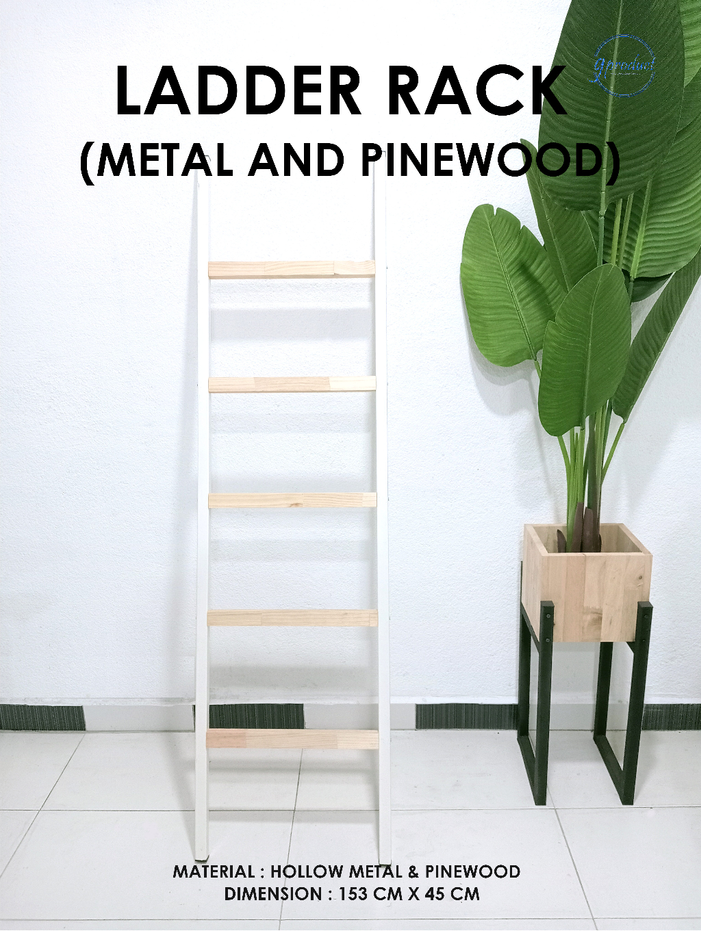 METAL LADDER TOWEL & METAL RACK | RAK TUALA TANGGA HIASAN | HOME DECO ...
