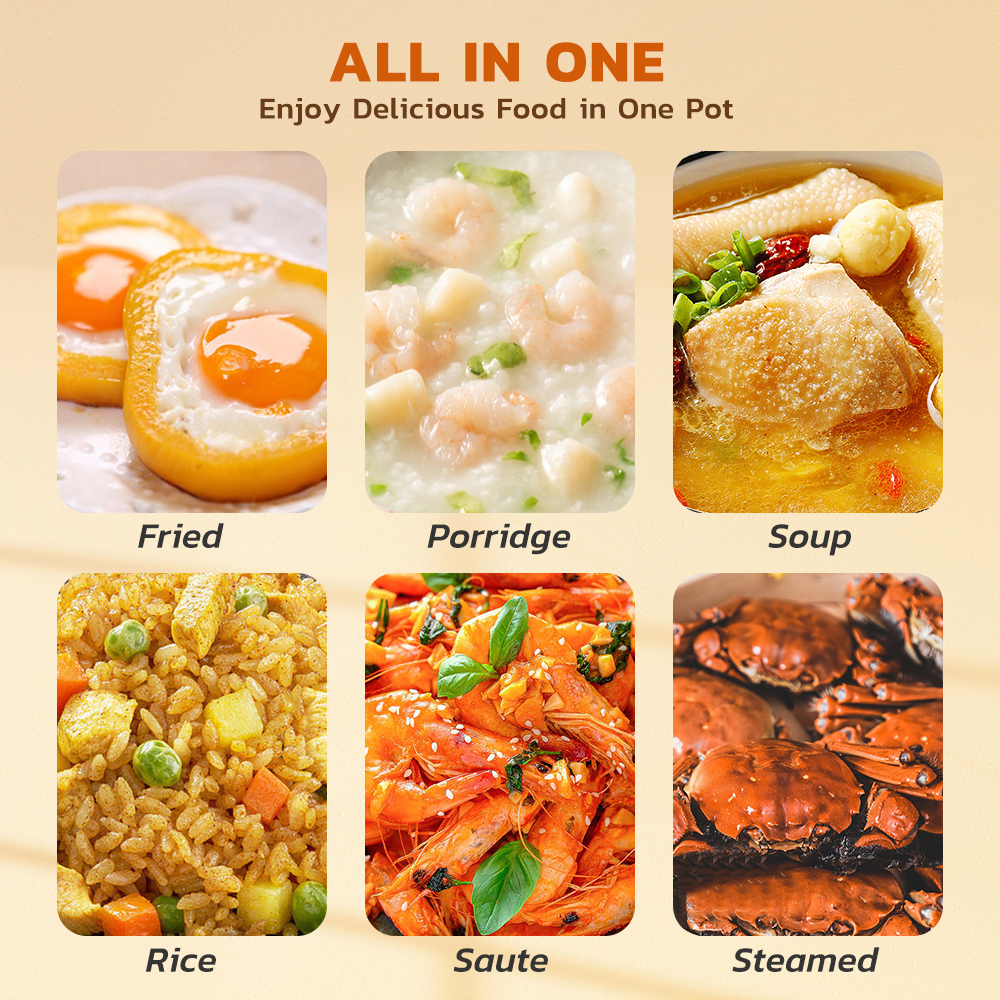 【FREE GIFT】KADONIO 電煮鍋 Multifunction Electric Smart Cooking Pot Multi Cooker with Steamer Rice ...