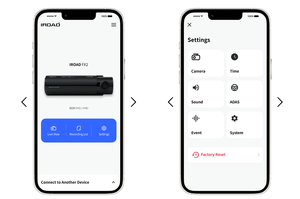 IROAD FX1 Dash Cam Built-in GPS Dual Vision IROAD ADAS 24 Hours Parking ...