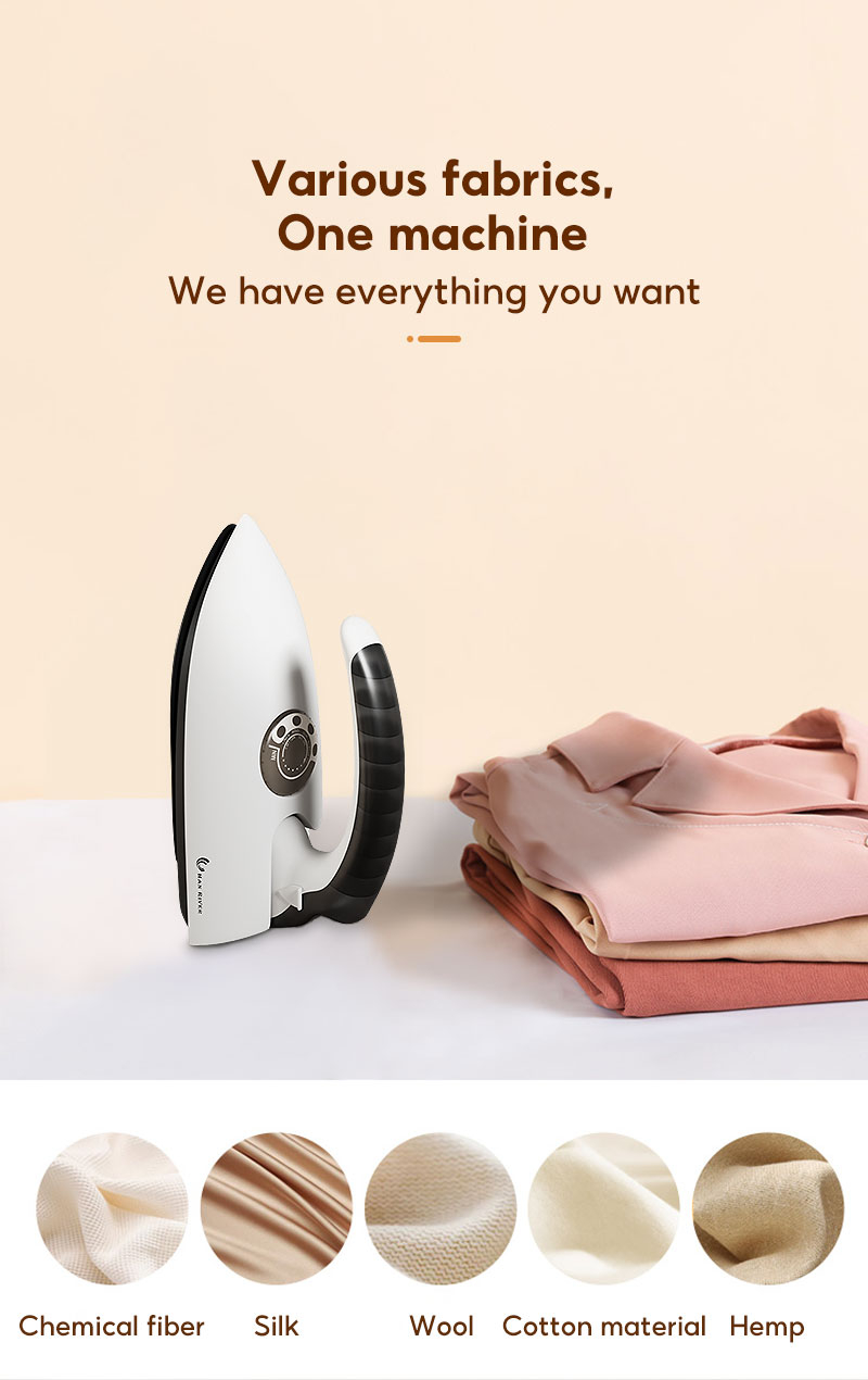 HAN RIVER Iron Handheld Mini Ironing Machine Rotary Travel Wet And Dry ...