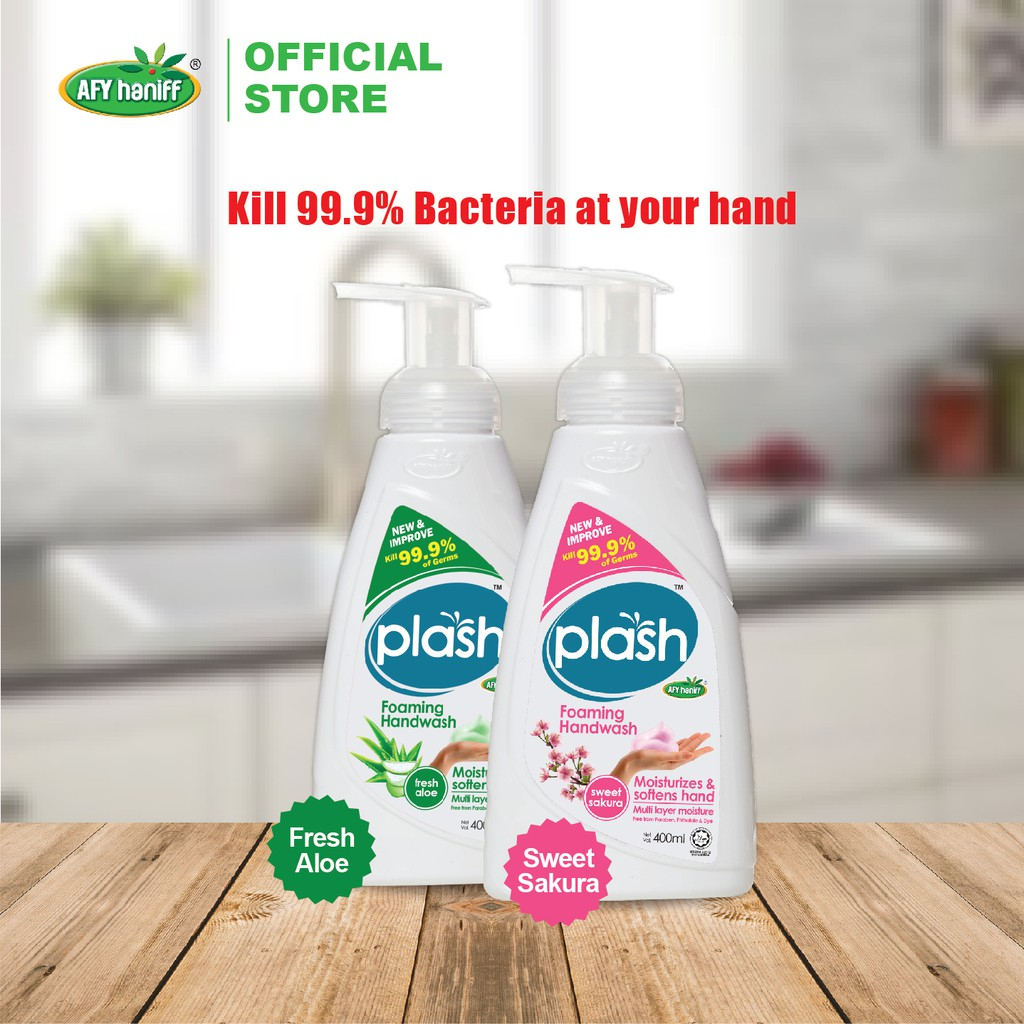PLASH Hand Wash Sensitive Skin by Afy Haniff Anti Bacteria 200ml 400ml ...