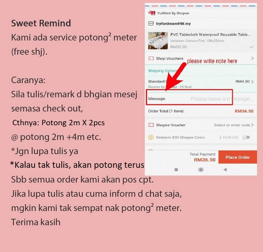 🌸Ketebalan 0.28mm Alas Meja Tarpaulin, Bazaar, Pasar Malam, Kedai Makan ...