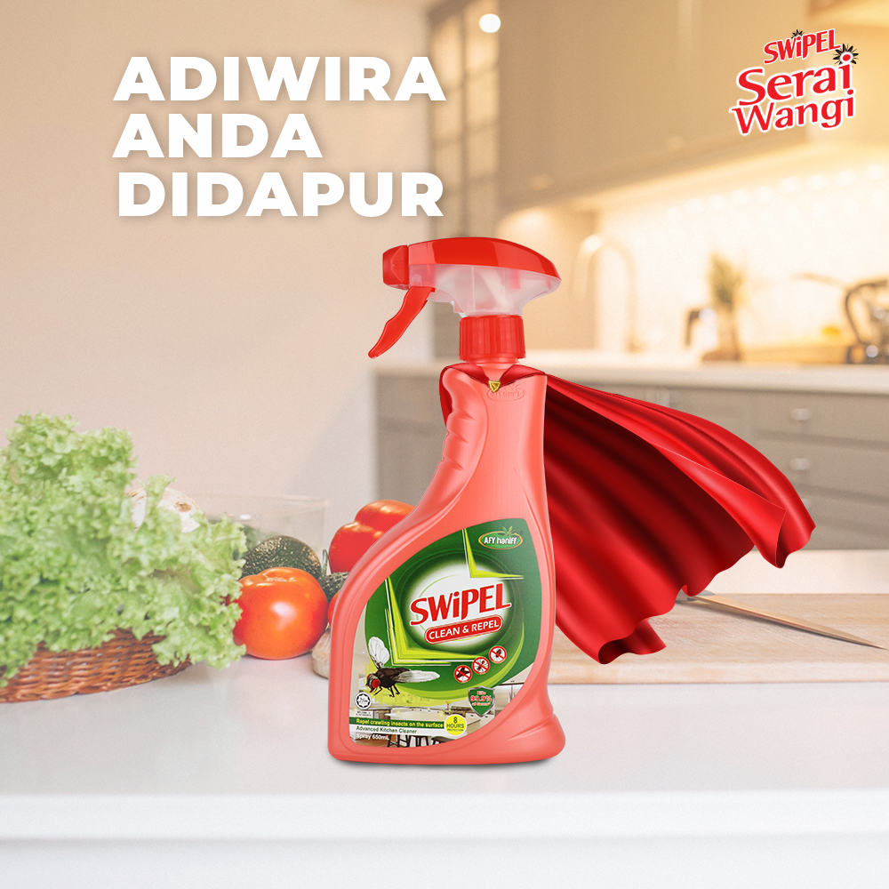 Afy Haniff SWiPEL® Combo 2 in 1 Serai Wangi Spray 375ml + Serai Wangi ...