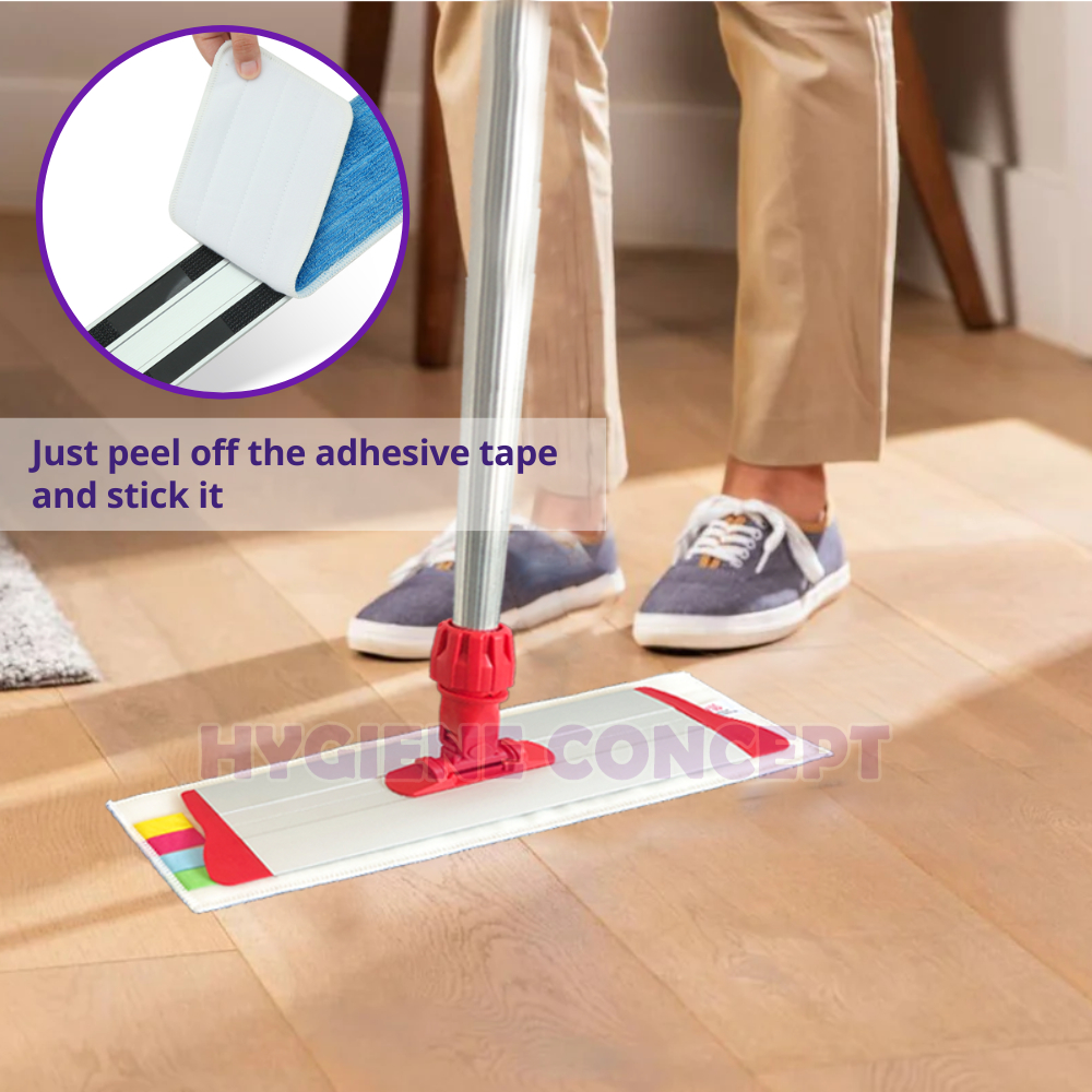 CT Aluminium Flat Mop Complete / Microfiber Flat Mop Set / Microfiber ...