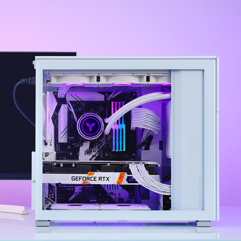 JONSBO D41 Mesh Screen ATX Casing with Integrated 8" LCD Screen ...