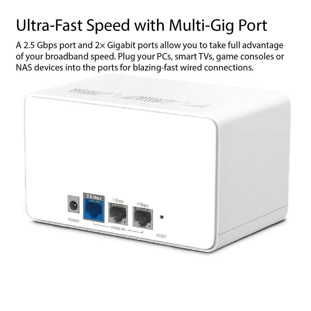 Mercusys (By TP-LINK) Halo H90X AX6000 2.5G Port Whole Home Mesh WiFi 6 ...