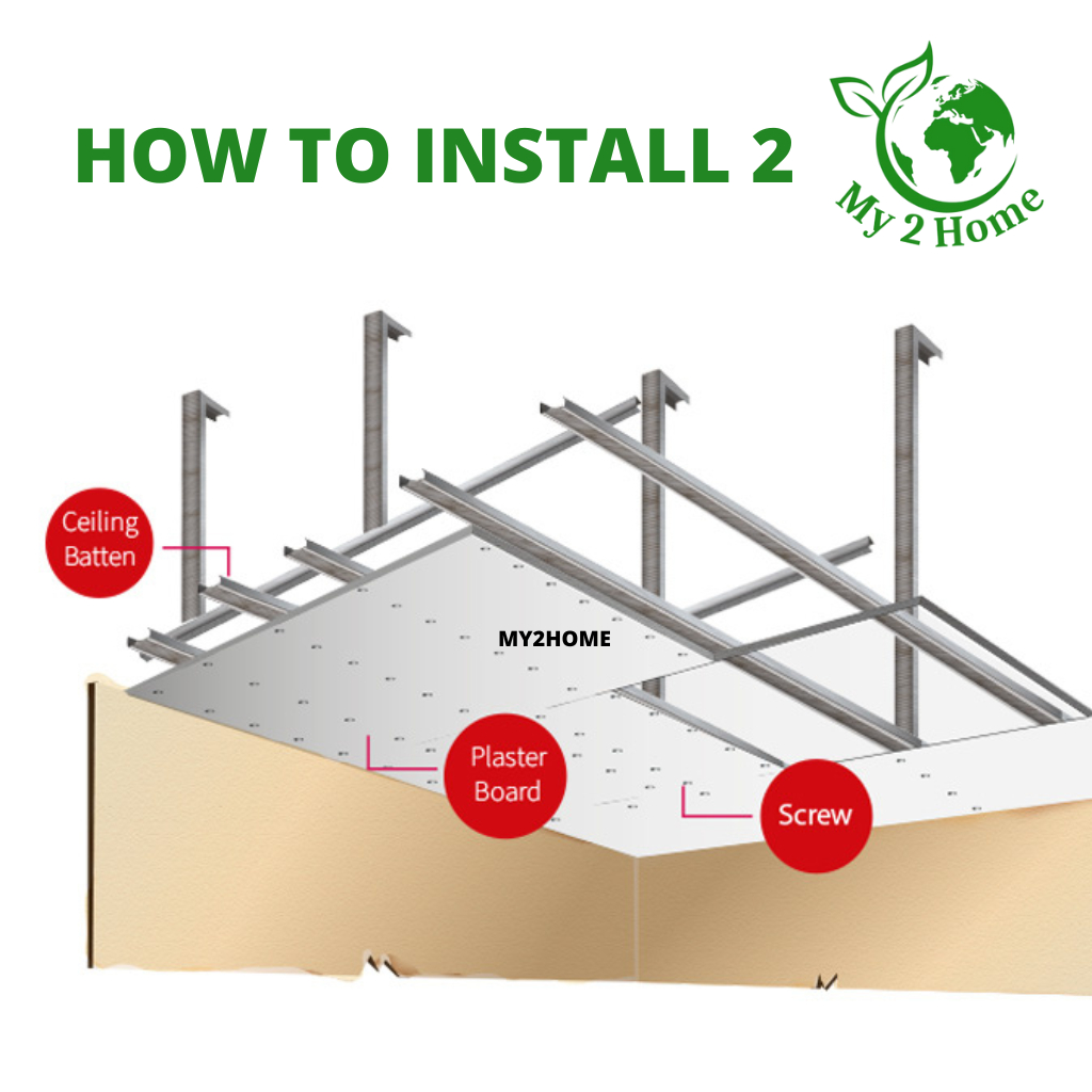 6 Feet/Kaki c channel (Ceiling)/ Besi Ceiling / Besi Siling Gantung ...