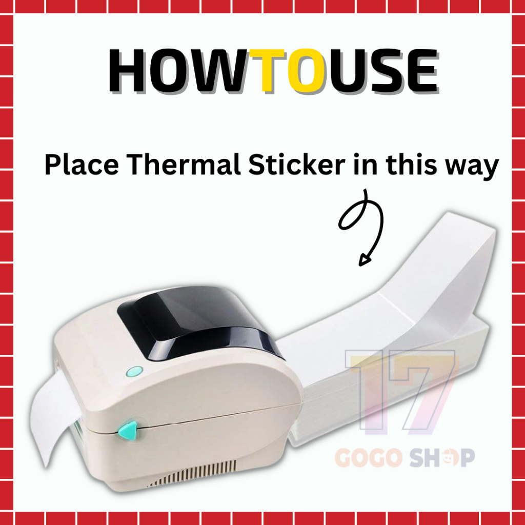 2000pcs Thermal Label Sticker Folding A6 Thermal Printer Sticker ...