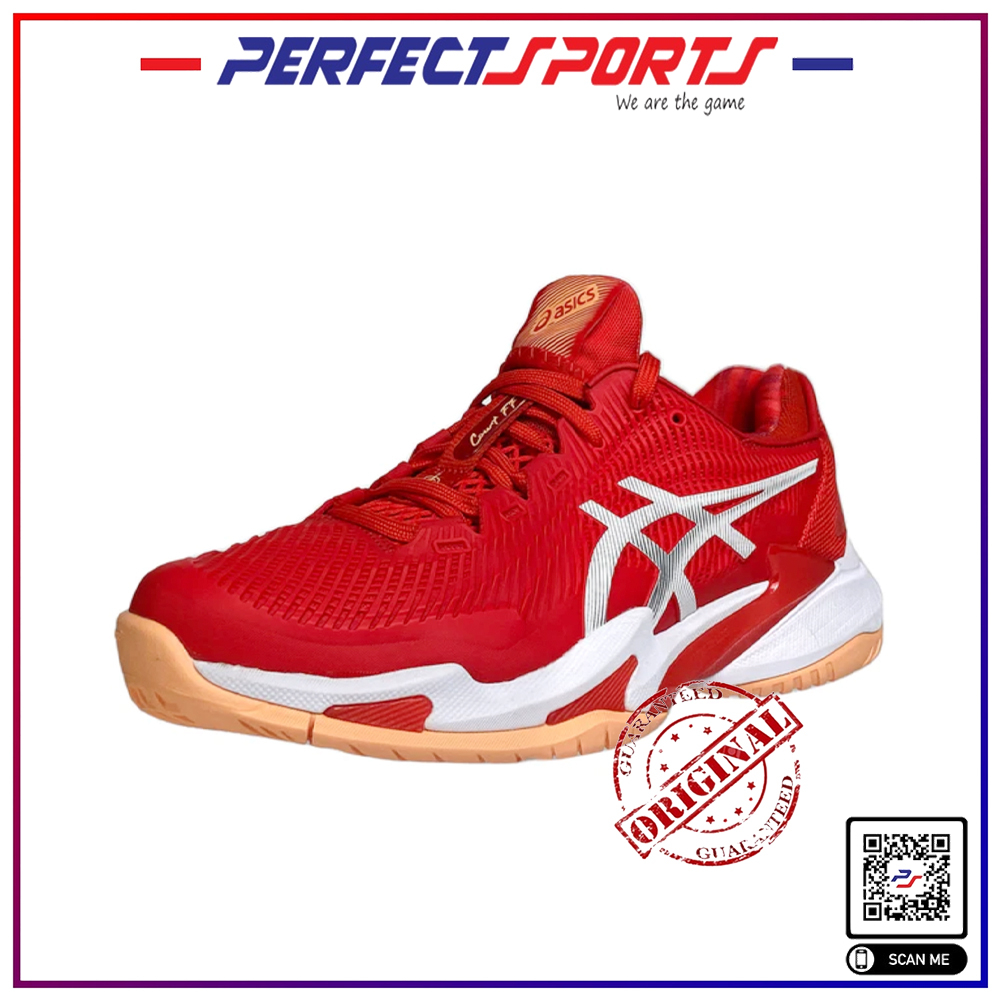 ASICS COURT FF 3 NOVAK FIERY RED/WHITE Tennis Shoe | Shopee Malaysia
