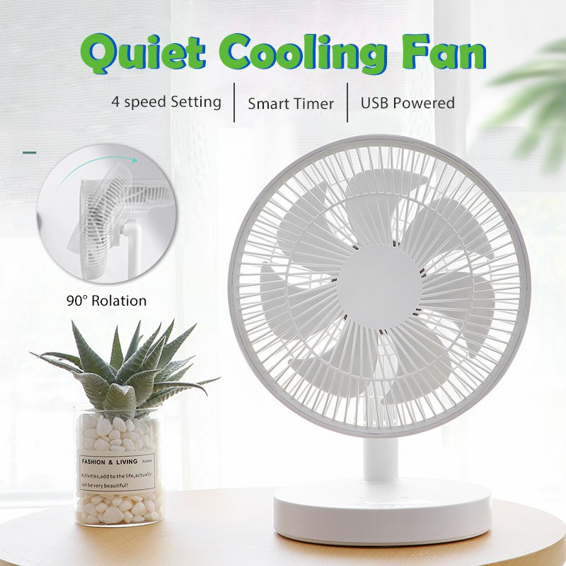 USB Fan Desktop Fan Table Fan Rechargeable USB Charging Fan Small ...