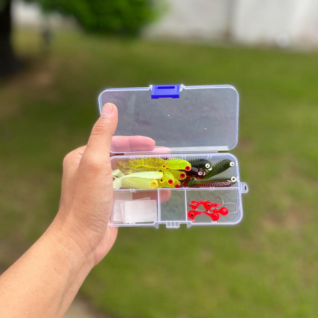 Soft Plastic Ikan Tulang 5CM 1G (20 Ekor + 5 Mata Kail) | Shopee Malaysia