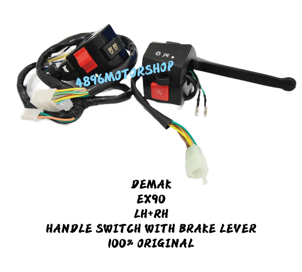 100% ORIGINAL DEMAK EX90 EX 90 LH RH HANDLE SWITCH KIRI KANAN SUIS ORI ...