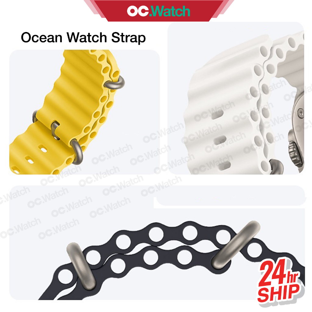 OCwatch Smart Watch Ocean Strap Silicon Band Tali Jam Pintar 49/45/44 ...