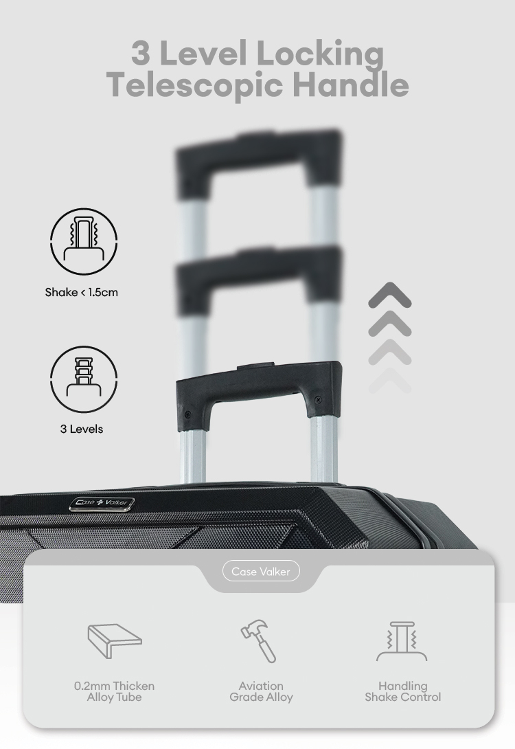 Case Valker Carja ABS 4 in 1 Hard Case Luggage Set (28" + 24" + 20 ...