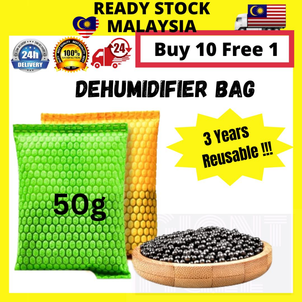 Reusable Dehumidifier Bag Moisture Absorber Mildew Drying Agent ...