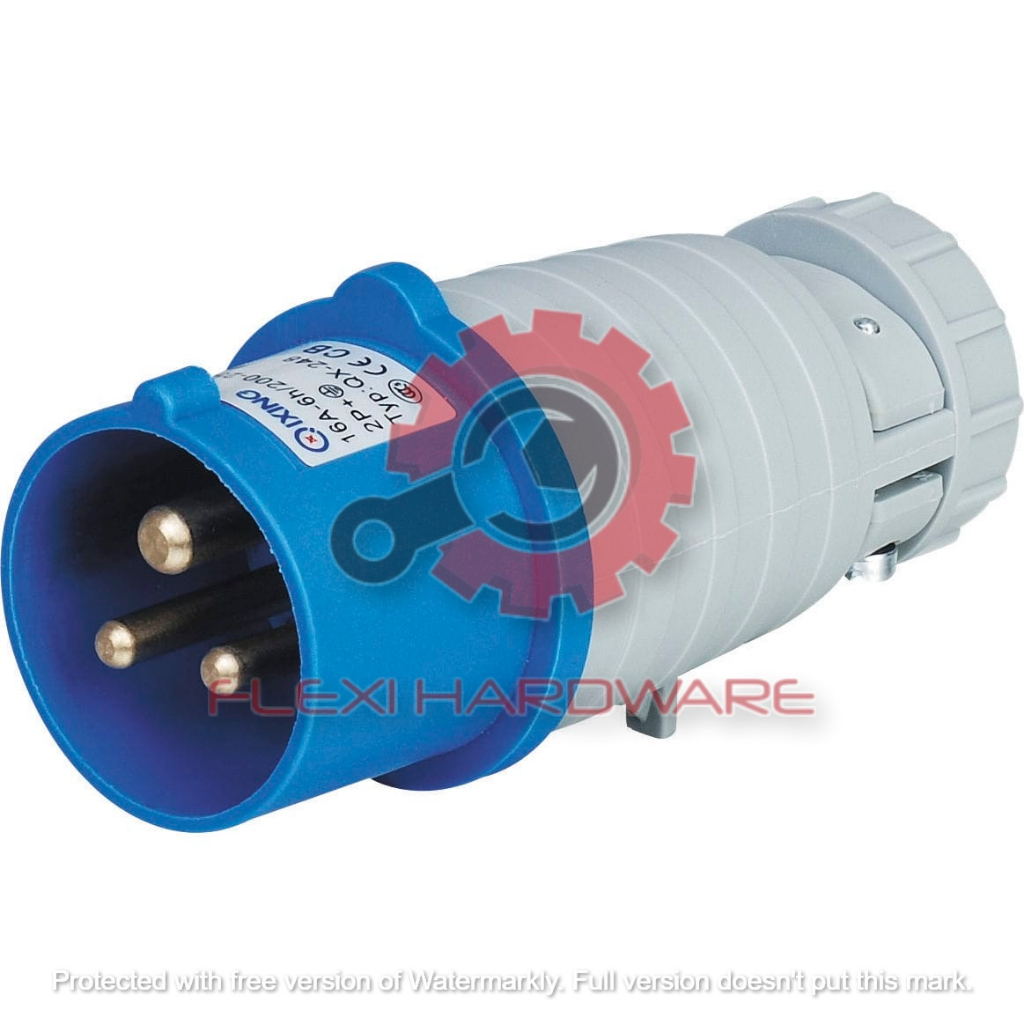 CEE 220-240V 16A 3 Pin Industrial Site Plug And Sockets 3 Way Male ...