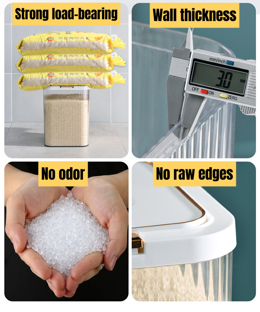 Rice Bucket Rice Tank Household Grain Storage Box Kitchen Insect-proof ...