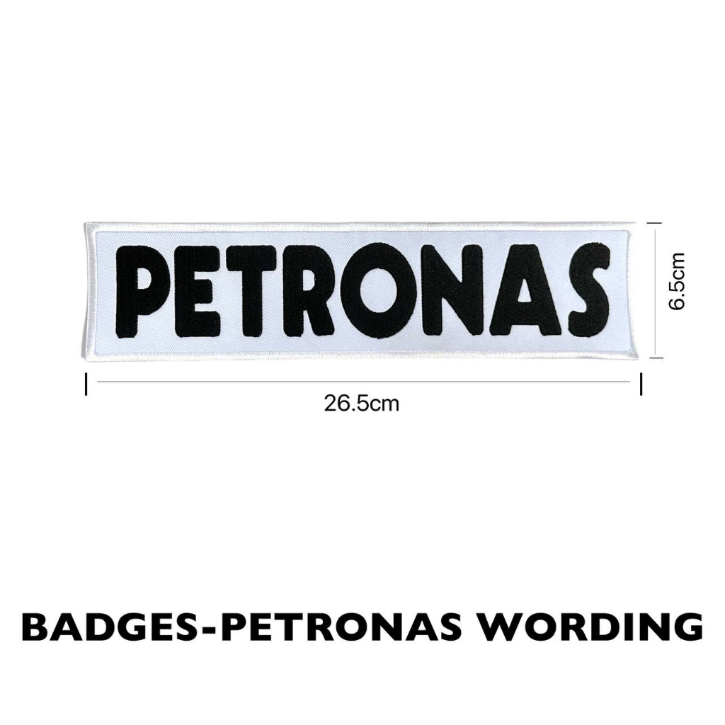 EMBROIDERY LOGO BADGES MALAYSIA FLAG/PETRONAS LOGO/PETRONAS WORDING ...