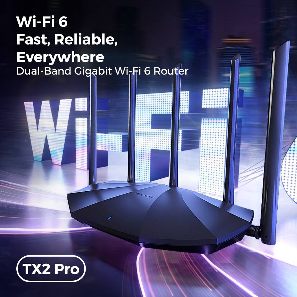 TENDA TX2 PRO WiFi 6 Strong Wall Penetration Wi-Fi Wireless AX1500 ...