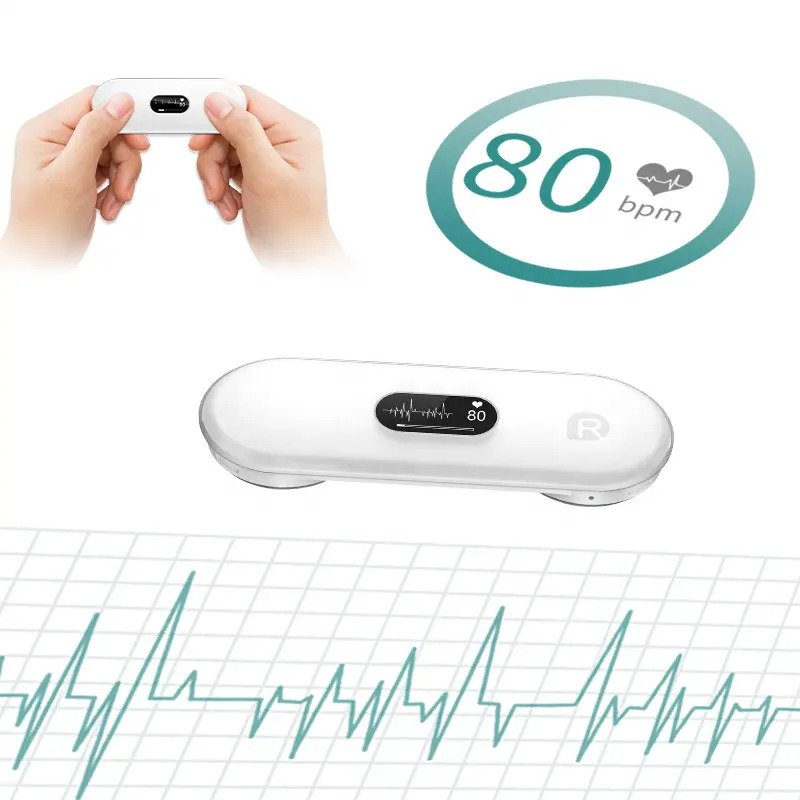 Portable ECG Device Electrocardiografo Ekg Medical Recorder Bluetooth ...