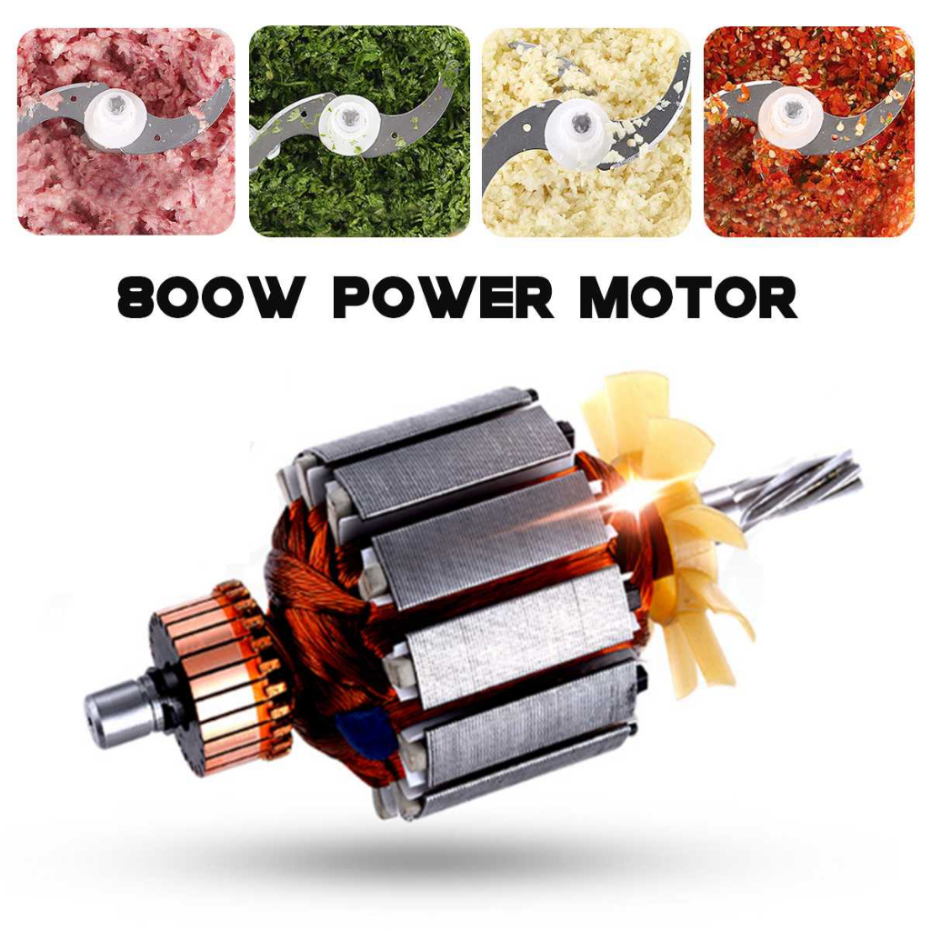 Swiss Thomas Chopper Food Processor 2L 3L Blender Mini Pounder Food ...