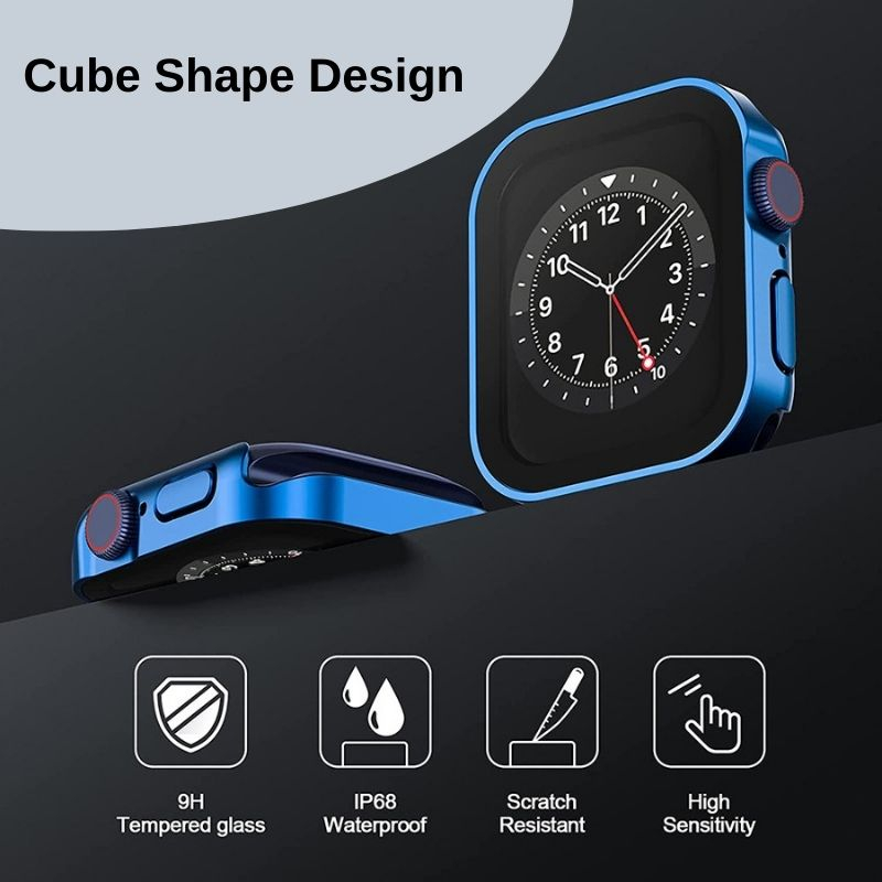 ZIFRIEND CUBE Watch Case Hard Cover Casing for iWatch Ultra S8 S7 ...