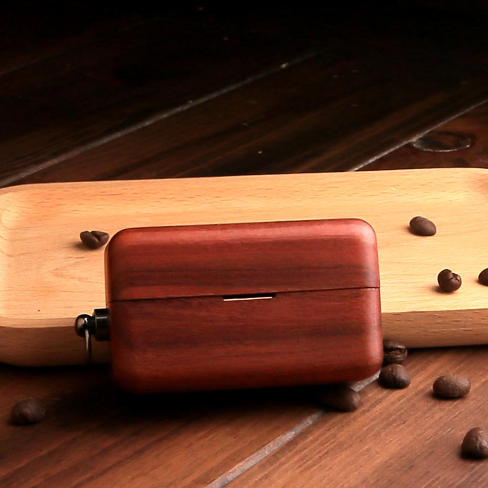 Sony WF-1000XM4 Case, Solid Wood Series (Handicraft Full Cover Protect ...