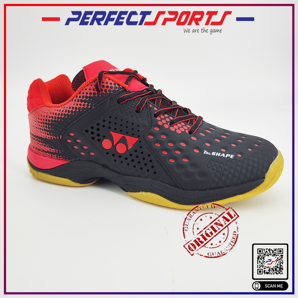 YONEX BUBBLE OUT (UNISEX) BLACK/RED INDOOR SHOES | Shopee Malaysia