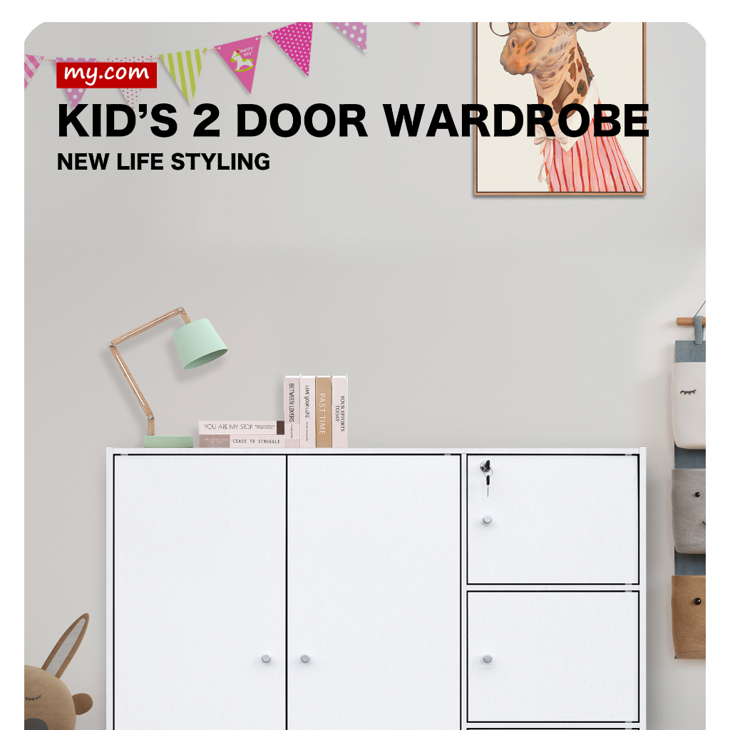 [LOCK & HANGER] Almari Baju Budak/Kid's Wardrobe my-com/Children ...