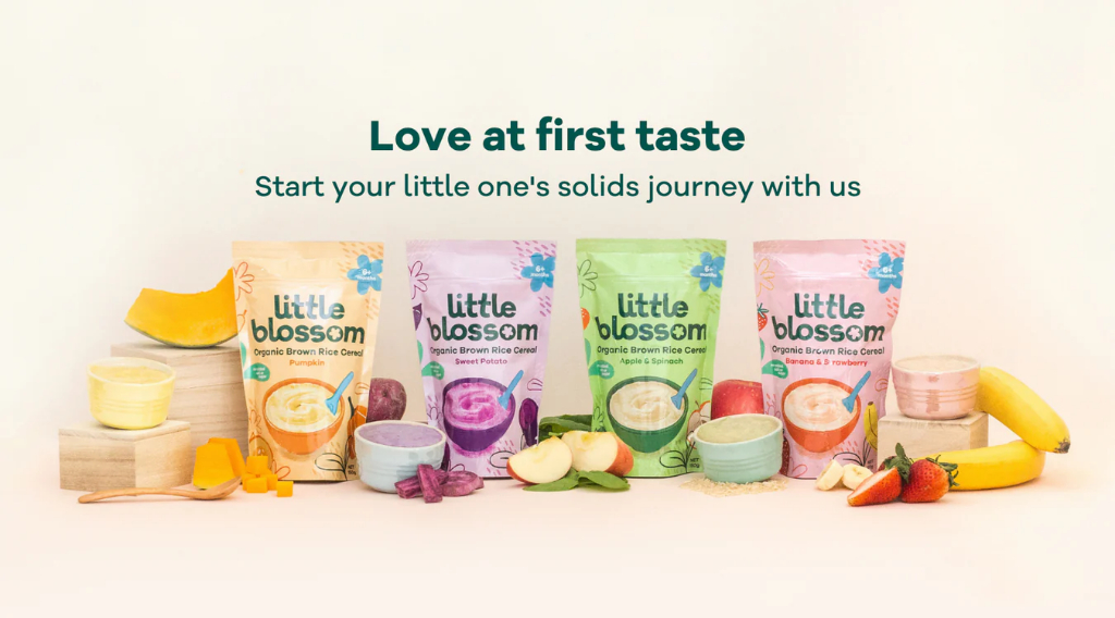 Little Blossom Organic Brown Rice Baby Cereal / Organic Brown Rice Puff ...