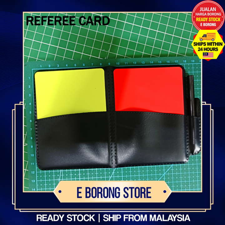 【E BORONG】Sport Soccer Match Referee Cards Red Yellow Cards Record ...