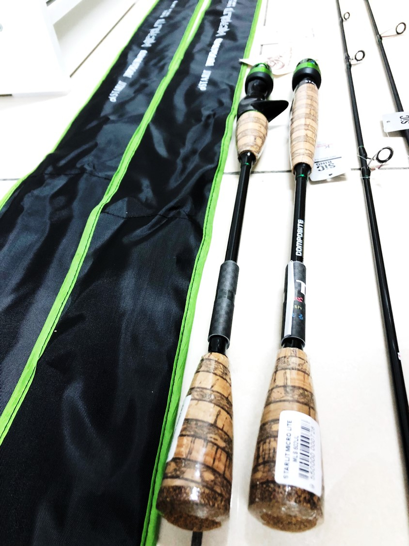 STARLIT MICRO LITE SPINNING CASTING ULTRA LIGHT FISHING UDANG rod with ...