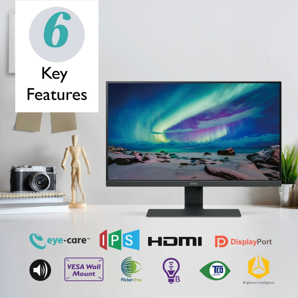 BenQ Home and Office Monitor (27"/IPS/60Hz/HDMI v1.4/Eye-Care) GW2780 ...