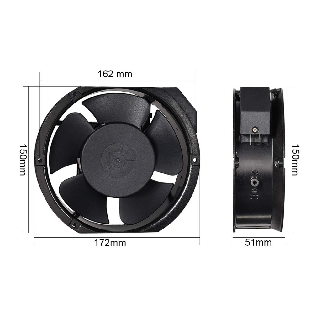 Giraelica 6Inch AC Axial Fan / Cooling Blower Ball Bearing 240VAC | Shopee Malaysia
